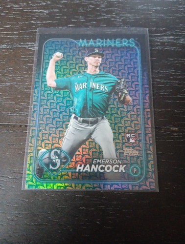 2024 Topps #39 Emerson Hancock RC Easter Flowers Holiday Foil Seattle ...