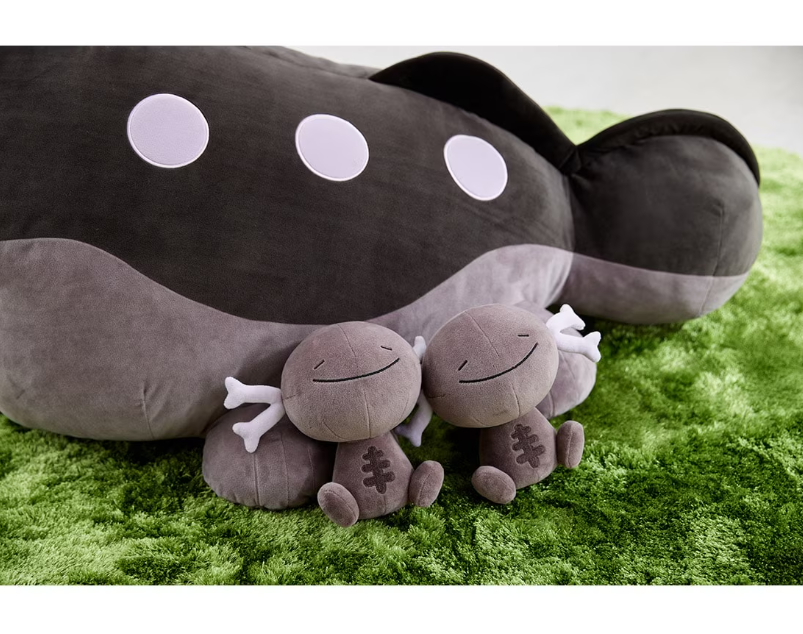 pokemon BIG life size Clodsire plush paldea wooper Yawn together and be ...
