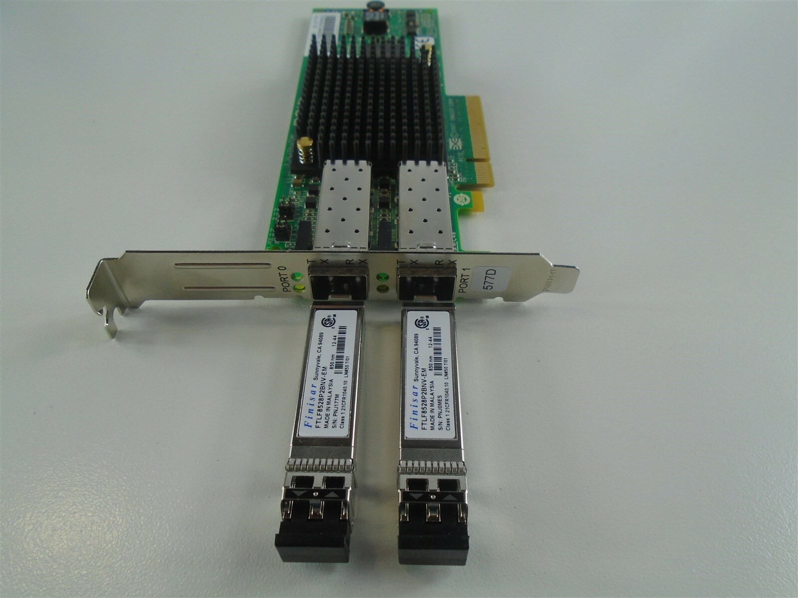 IBM 577D 5735 00E0806 LPE12002 8GB FC Dual Ports Fibre PCI-E W/ 2 SFPs ...