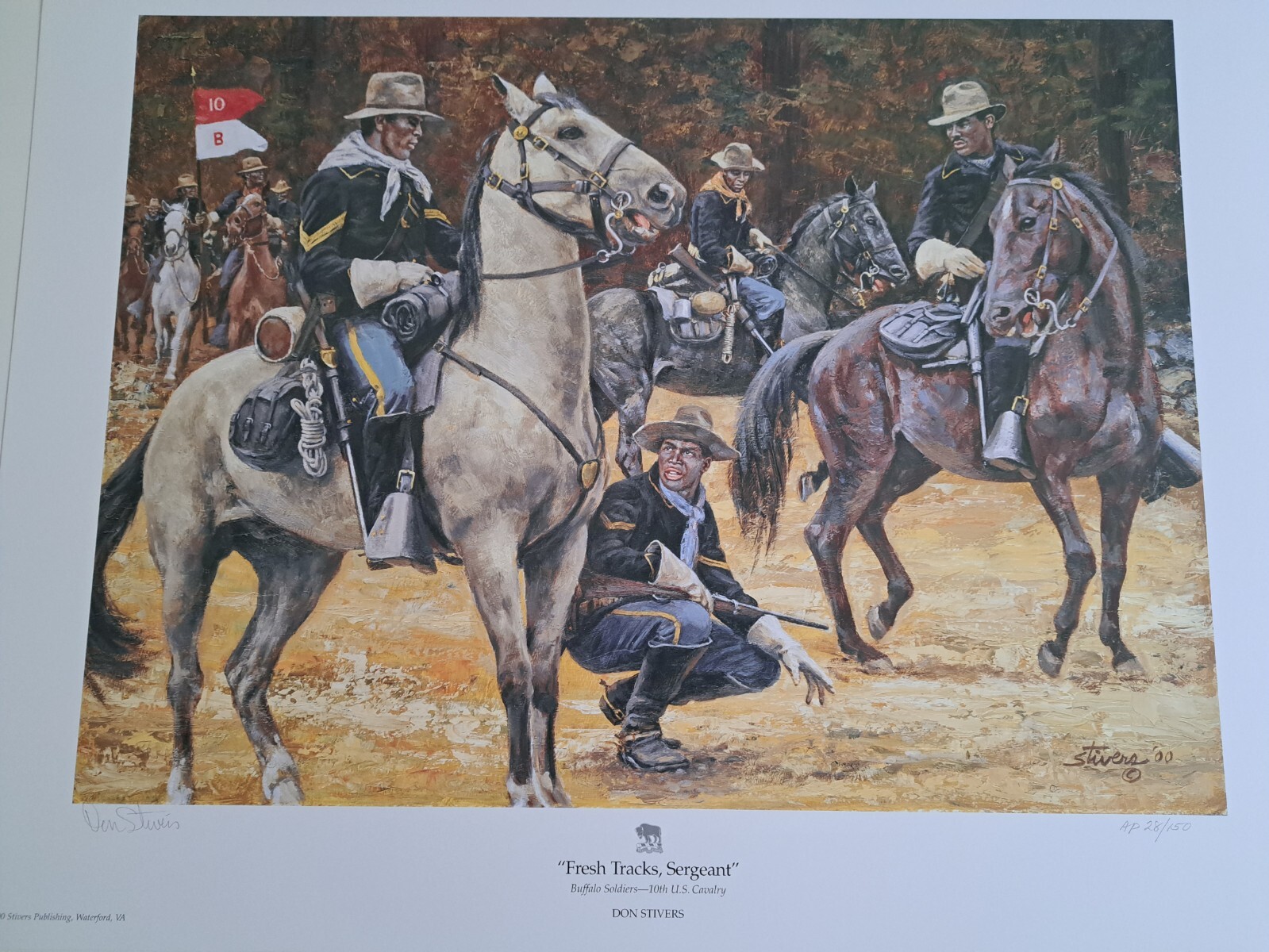 ARTIST PROOF Original Lithograph-"FRESH TRACKS, SERGEANT" by Don ...