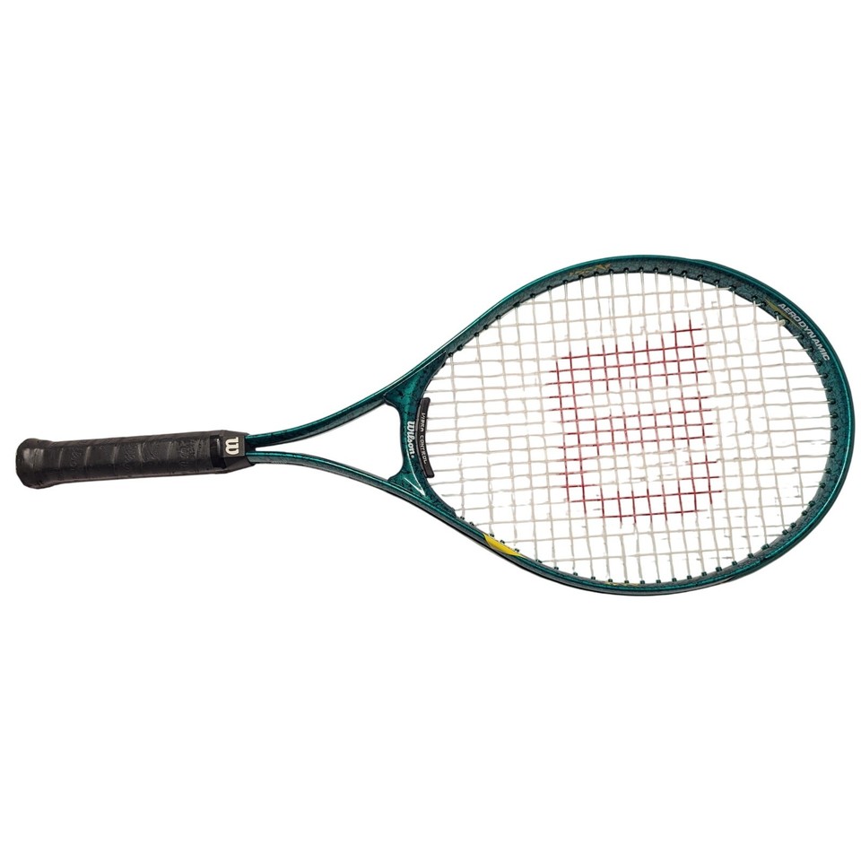 Wilson Pro 110 Tennis Racket L3 Super High Beam Series 4 3/8 Grip Green ...