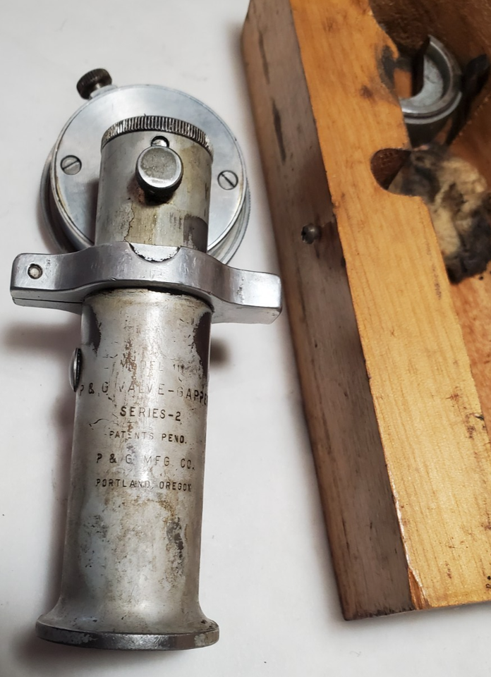 P & G VALVE GAPPER MODEL 111 SERIES 2 W/ WOOD BOX VINTAGE PORTLAND ...