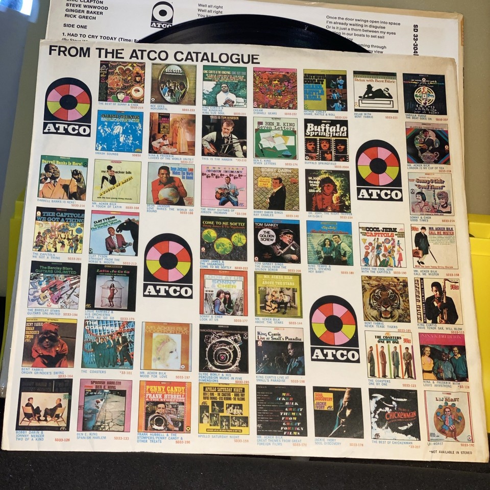 Mary’s Blind Faith LP Clapton Ginger Baker S. Winwood Grech W/ Shrink ...