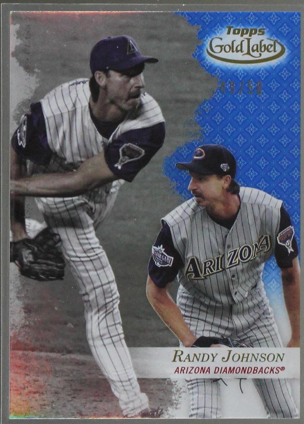 2017 Topps Gold Label - Randy Johnson #61 Class 3 Blue /50 for sale ...