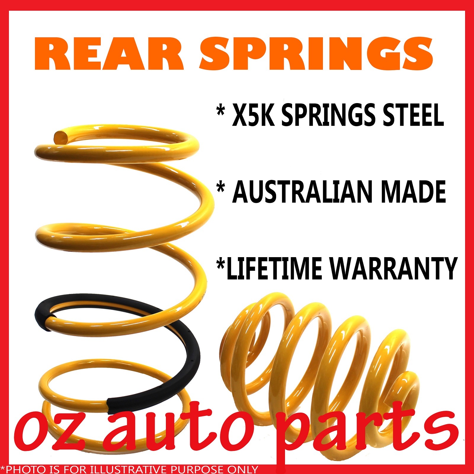 VT COMMODORE WAGON ULTRA LOW 70mm LOWERED REAR COIL SPRINGS | eBay ...