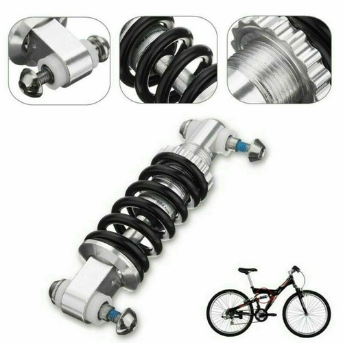 Metal Bike Shock Absorber 180mm Spring shock Bicycle Adjustable ...
