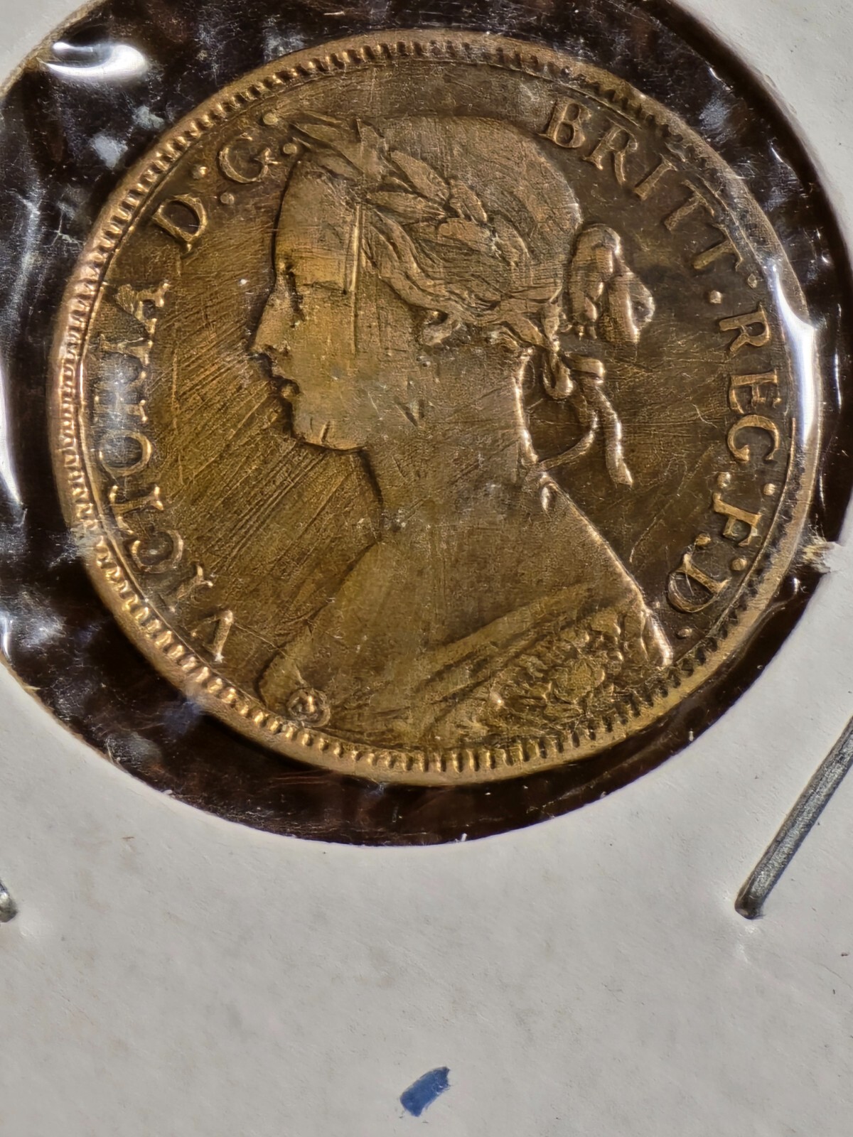 British Coin - 1860 Queen Victoria farthing ¼d quarter penny - EXTRA ...