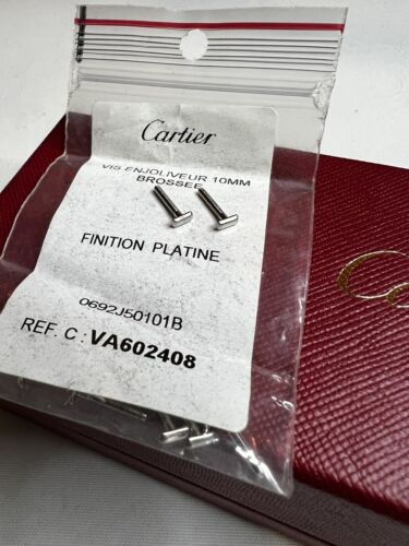 Cartier screws ENJOLIVEUR Finition Platine or Pale replacement screws 2 ...