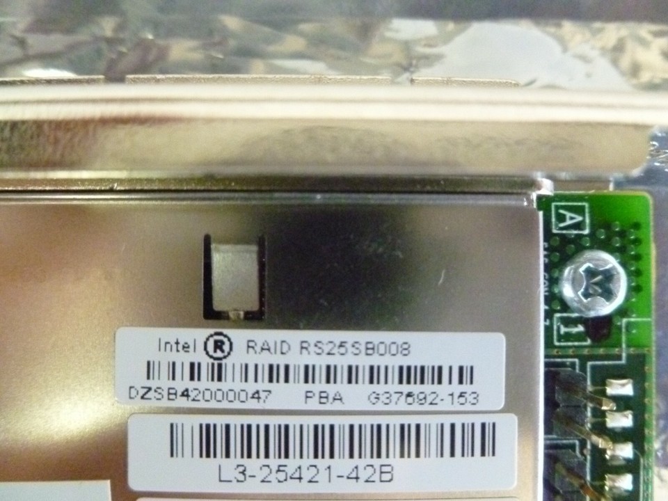 Intel RS25SB008 6Gb/s PCI-E SAS 1GB Controllers RAID Card | eBay