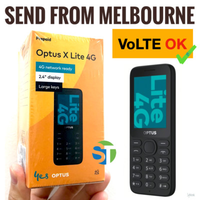 NEW Optus X Lite 4G VoLTE OK Senior Mobile Phone Large Big Button ...