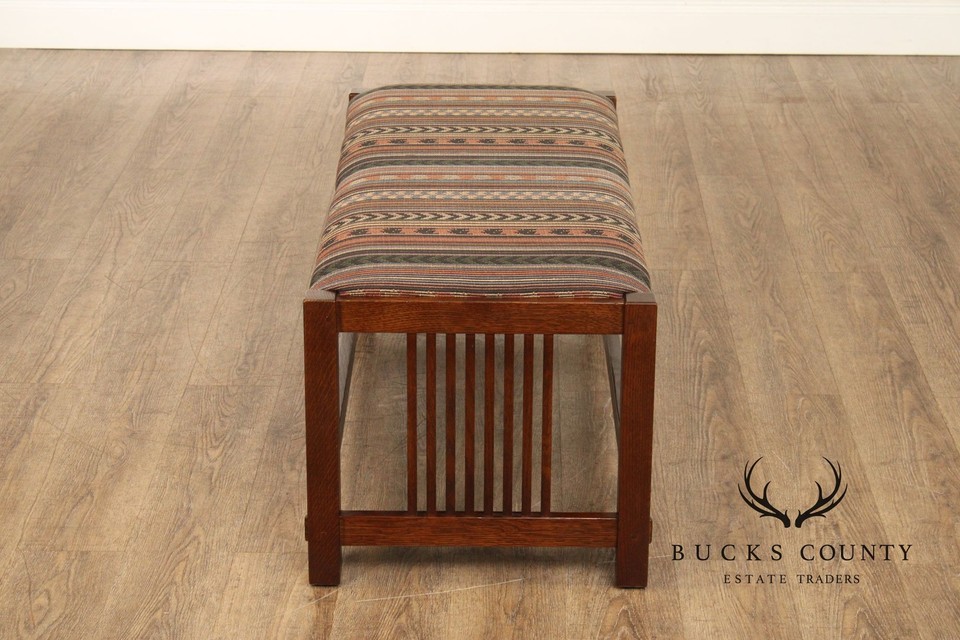 Stickley Mission Collection Oak Bench | eBay