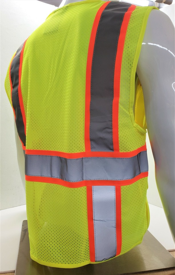 Two Tone High Visibility Reflective Safety Vest in various colors (X ...