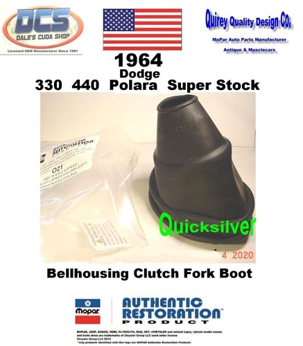 1964 Dodge 330 440 Polara Super Stock Clutch Fork Boot 2260021 MoPar ...