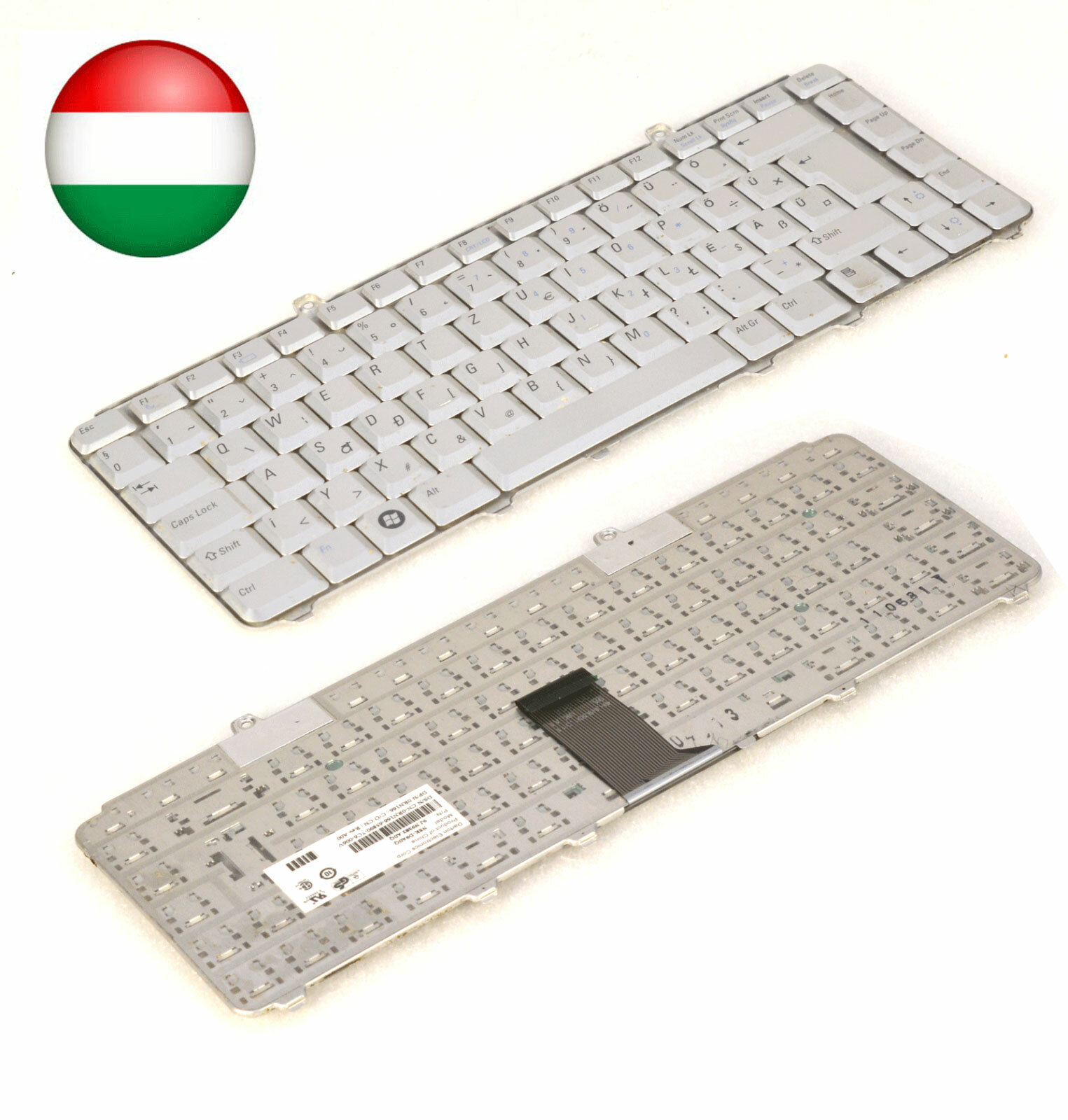 Hungarian Keyboard Dell Inspiron 1520 1521 1525 K071425AK 0RN166 ...