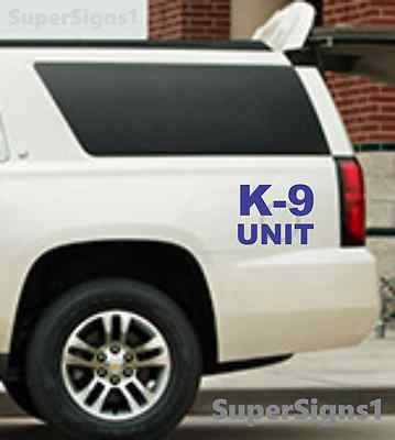 BLUE K-9 UNIT DECAL SET Police Dog Sticker k9 Police Car Truck Van SUV ...