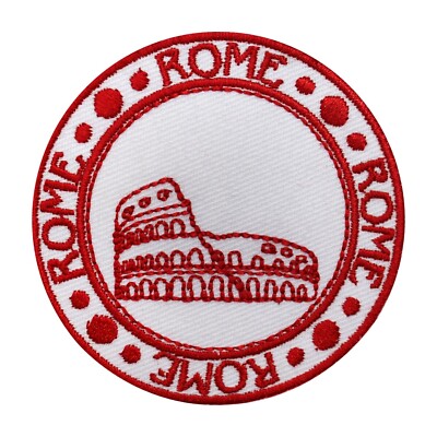 Voyageur Timbre Patch, Rome Patch Brodé Patch à Repasser 7cm | eBay
