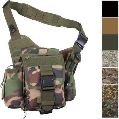 Advanced Tactical Hipster Sling Cross Body Bag Messenger MOLLE Camo ...