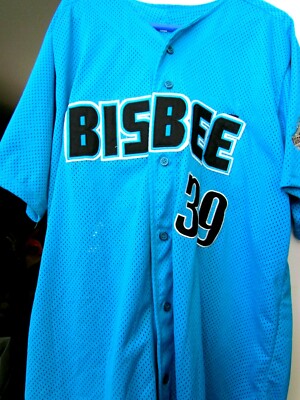 SEAN REPAY #39 BISBEE (Arizona) BLUE 2014 MANAGER'S JERSEY, Pecos ...