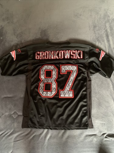 Rob Gronkowski #87 New England Patriots Reebok Black On Field Jersey ...
