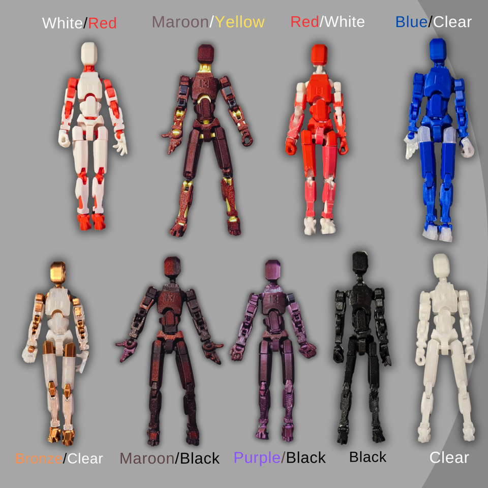 T13 Action Figure,Titan 13 Action Figure Toy Robot,3D Printed Jointed ...