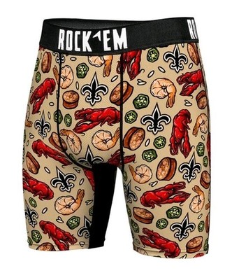 Rock Em Boxer Briefs New Orleans Saints - Gumbo Football NWT | eBay