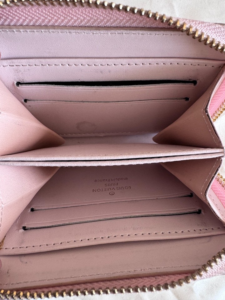 Louis Vuitton Vernis Zippy Coin Purse Wallet Pink Patent Leather Made ...