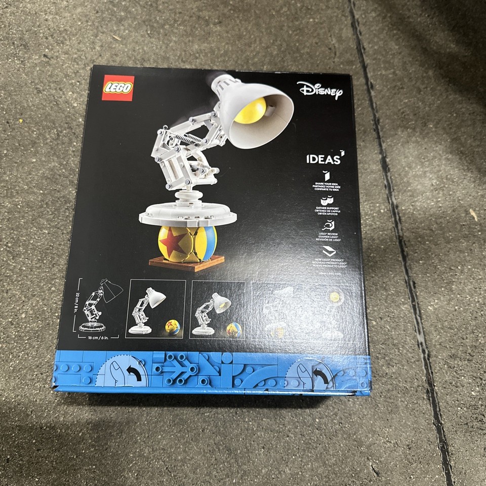 LEGO Disney Pixar Luxo Jr. Lamp Ideas #065 Set 21357 - New / Sealed ...