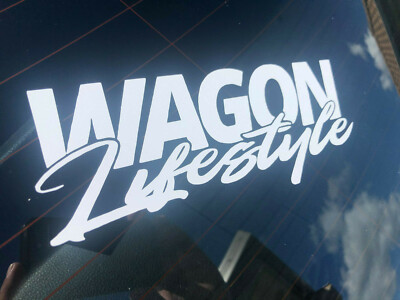 WAGON LIFESTYLE Car Sticker turbo Jdm fits subaru nissan stagea bmw ...