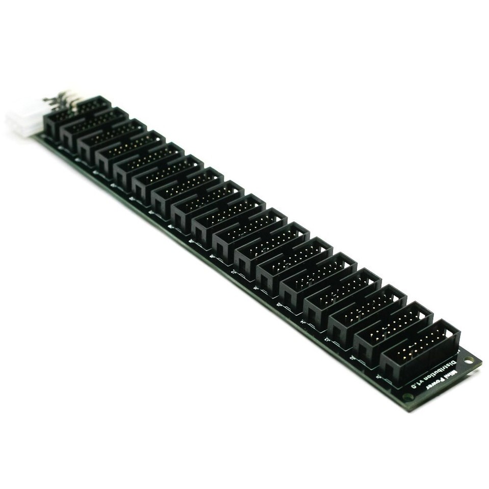 Synthrotek Mini Power Distribution Board PCB - Eurorack Bus Board PCB ...