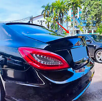 For Mercedes-Benz CLS Class W218 Rear Roof Spoiler Wing Glossy Black ...
