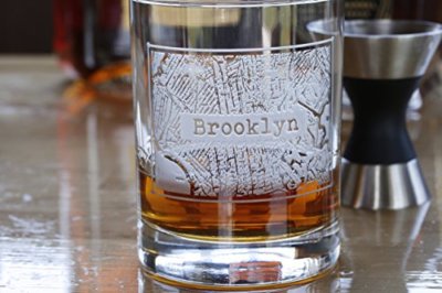 Street Maps Glassware, Hometown City Rocks Glasses - Set of 2 (mapwsky ...