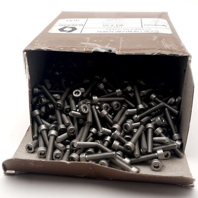 Lot of 500 Eurolink 912A204020 A2 Steel Socket Head Cap Screw, DIN 912 ...