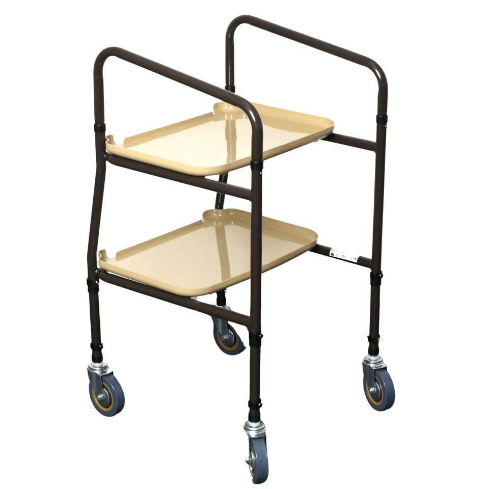 NEW Mobility walker rollator indoor handy trolley with trays adjustable ...
