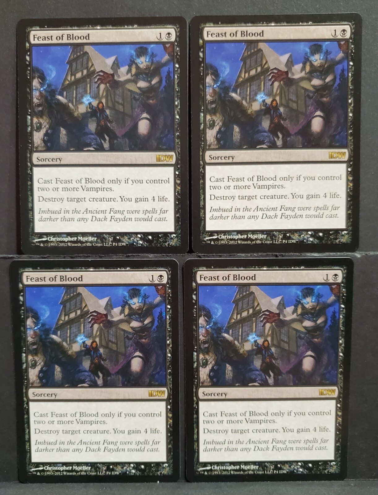 MtG 4x FEAST OF BLOOD IDW Promo Magic the Gathering New | eBay