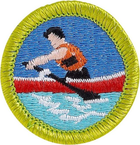 BSA ROWING MERIT BADGE CURRENT MINT NWT TYPE L SINCE 1910 BACK | eBay