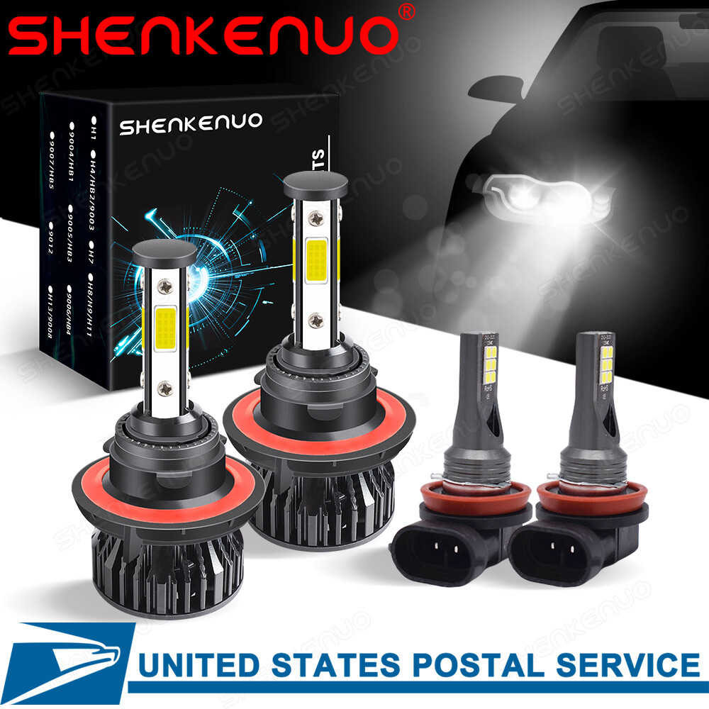 For 2007-2018 Mini Cooper LED Headlight High/Low + Fog Light Bulbs Kit ...