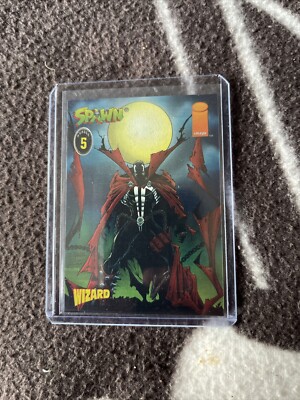 Wizard Magazine Series 4 Spawn & AL Simmons Chromium #5, Trading Card ...