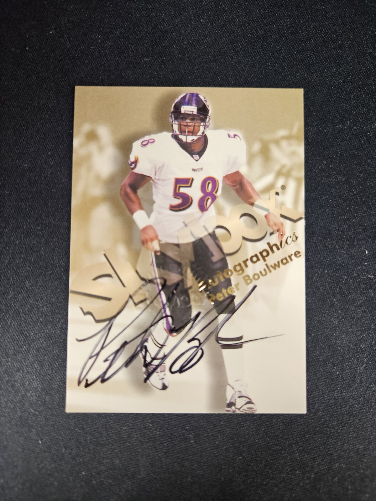 1998 Peter Boulware Skybox Autpographics Auto Ravens | eBay