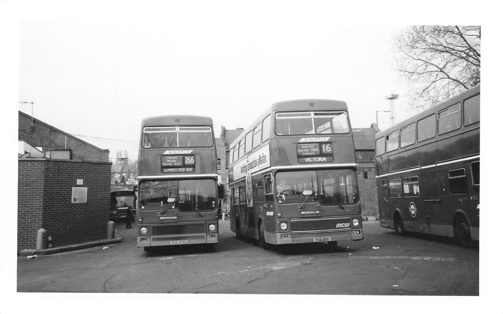 Vintage Photograph Double Decker Bus - Route 16 Victoria London ...