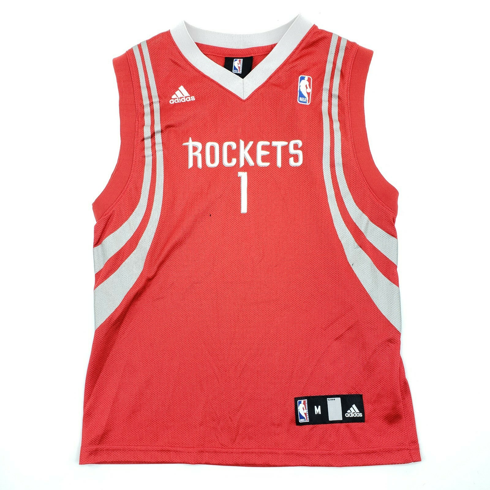 Adidas Tracy McGrady Houston Rockets #1 Red Jersey YOUTH Medium (10-12 ...