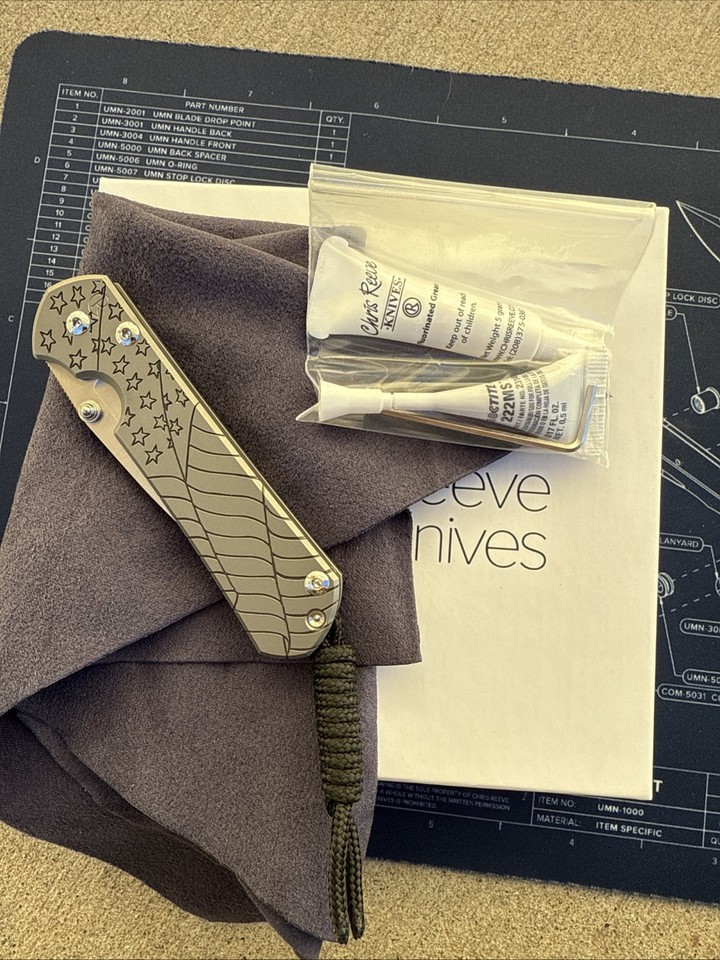 Chris Reeve Small Sebenza 31 Forever Flag CGG Magnacut Drop Point Glass ...