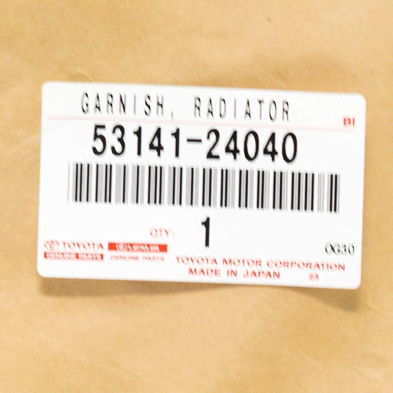 Toyota OEM Genuine GARNISH, RADIATOR GRILLE 53141-24040 New Japan | eBay