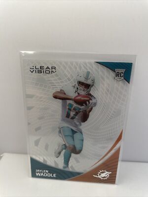 Jaylen Waddle 2021 Panini Chronicles Clear Vision Acetate Rookie CVR-6 ...