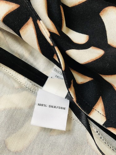 Size 10 Diane von Furstenberg DVF T72 Silk Chain Vicuna Wrap Dress ASO ...
