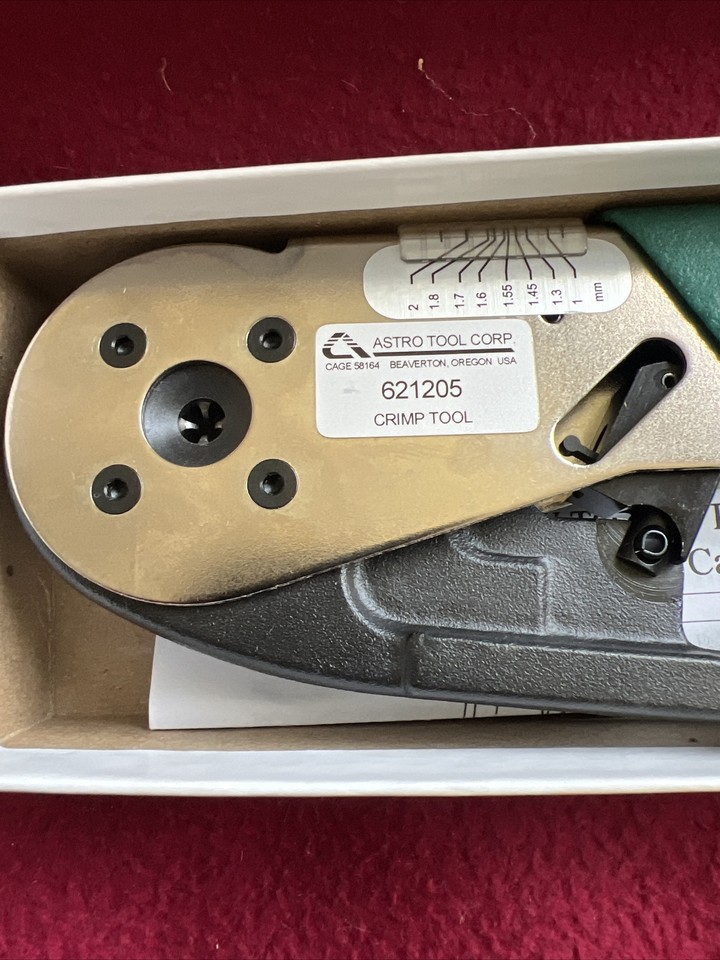 Surplus Astro Tool Hand Crimper Harting Side Circular Contacts 621205 ...