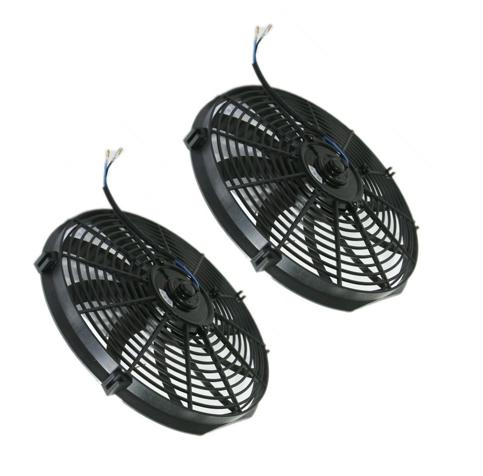 SLIM Pull/Push Universal Slim 14Inch Electric Radiator Cooling Fan 12V ...