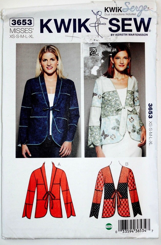 U-PICK! Misses Kwik Sew JACKETS VESTS PONCHOS Sew Pattern ~ UC | eBay