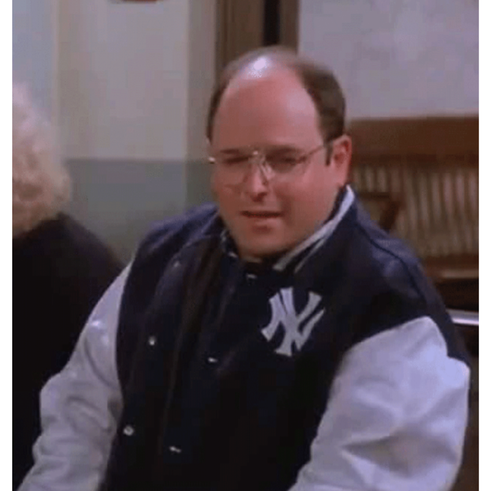 Seinfeld Jason Alexander Yankees Letterman Varsity Jacket - Navy Blue ...