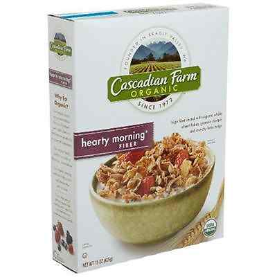 Cascadian Farm Organic Hearty Morning Fiber Cereal 14.6 Oz for sale ...
