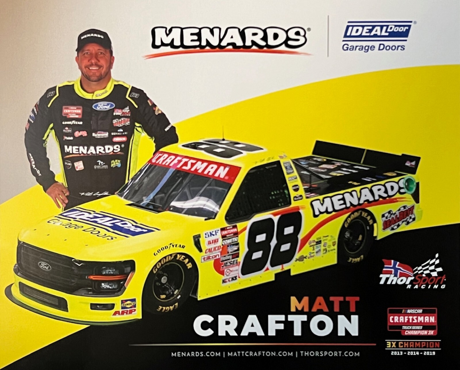 2024 MATT CRAFTON “IDEAL GARAGE DOORS" #88 NASCAR CRAFTSMAN TRUCK ...